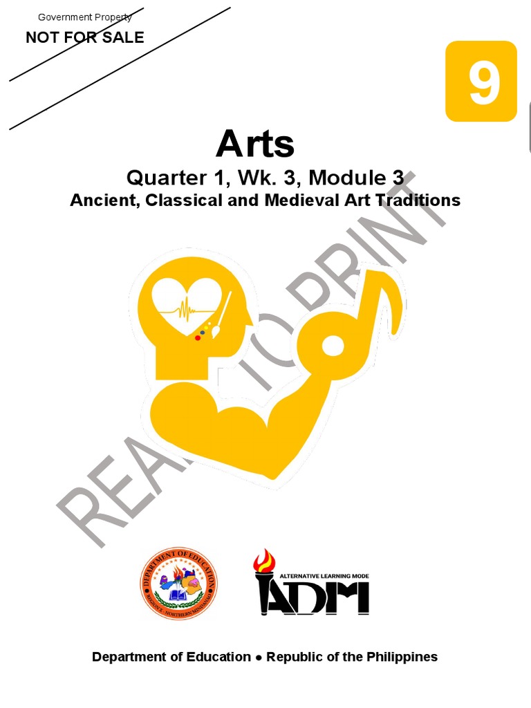 Quarter 1, Wk. 3, Module 3: Ancient, Classical and Medieval Art ...