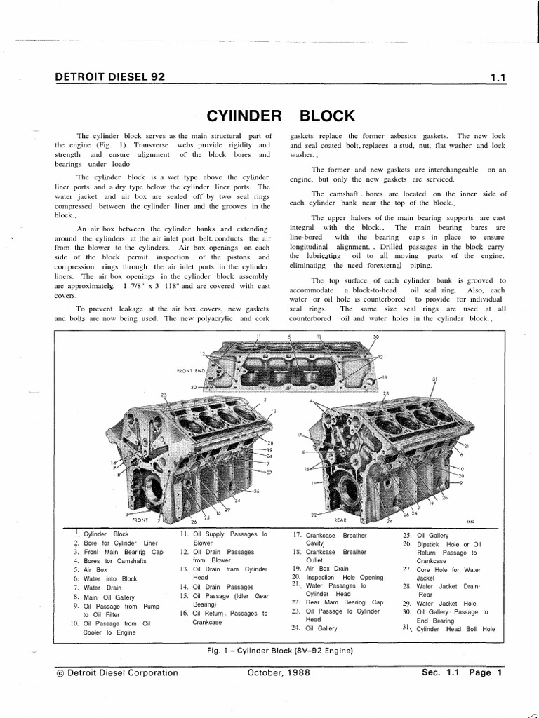 Block Del Motor | PDF | Cylinder (Engine) | Internal Combustion Engine