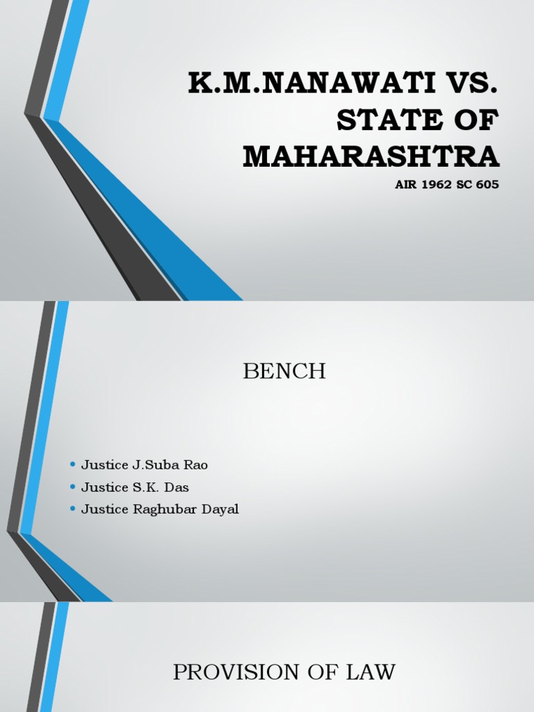 Nanavati Case: Judgment Summary | PDF | Mystery, Thriller & Crime Fiction