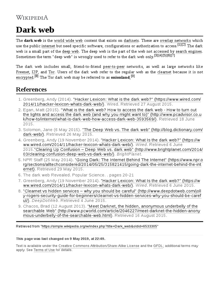 Dark Web | PDF | Internet | World Wide Web