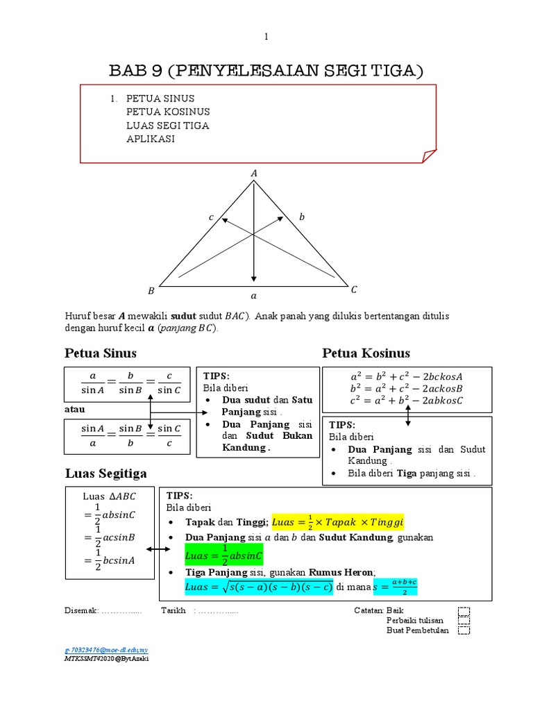 Nota & Latihan Bab 9 Addmath? | PDF