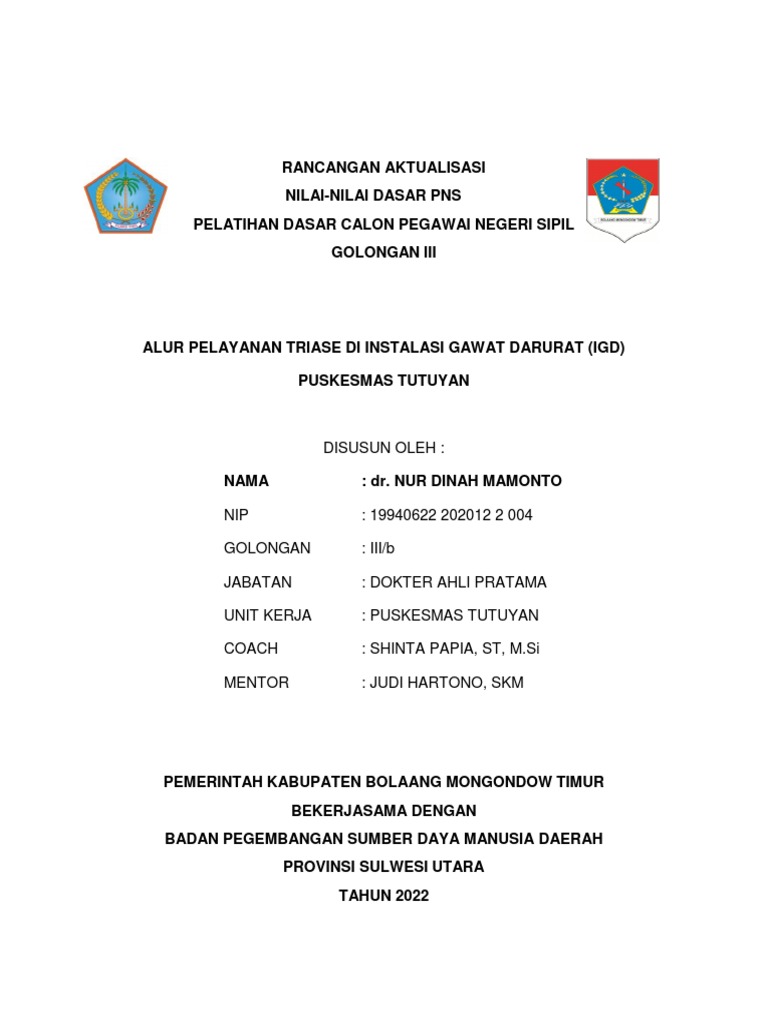 Rancangan Aktualisasi Revisi 1 | PDF | Pengembangan Diri | Kesehatan ...