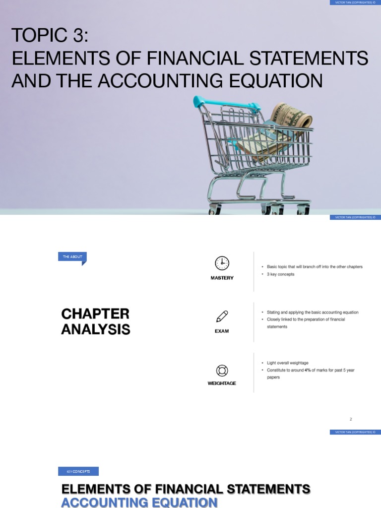 (POA) Chapter 3 - Elements of Financial Statements | PDF | Expense ...