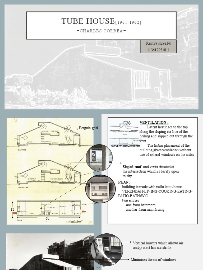 Tube House - : (1961-1962) Charles Correa | PDF