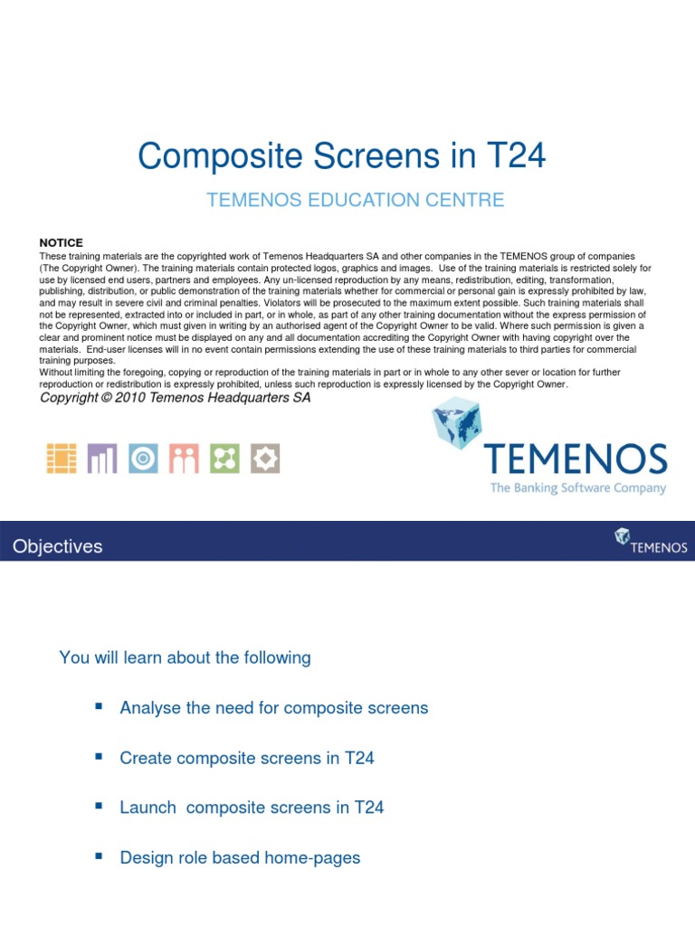 6&7. Composite Screens in T24 | PDF | Copyright | Copyright Infringement