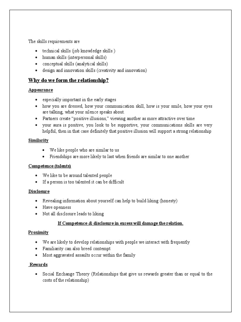 Key Factors in Developing Strong and Successful Relationships: A Review ...