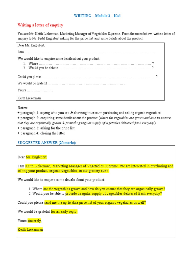 WRITING-Module 2 - K46 | PDF