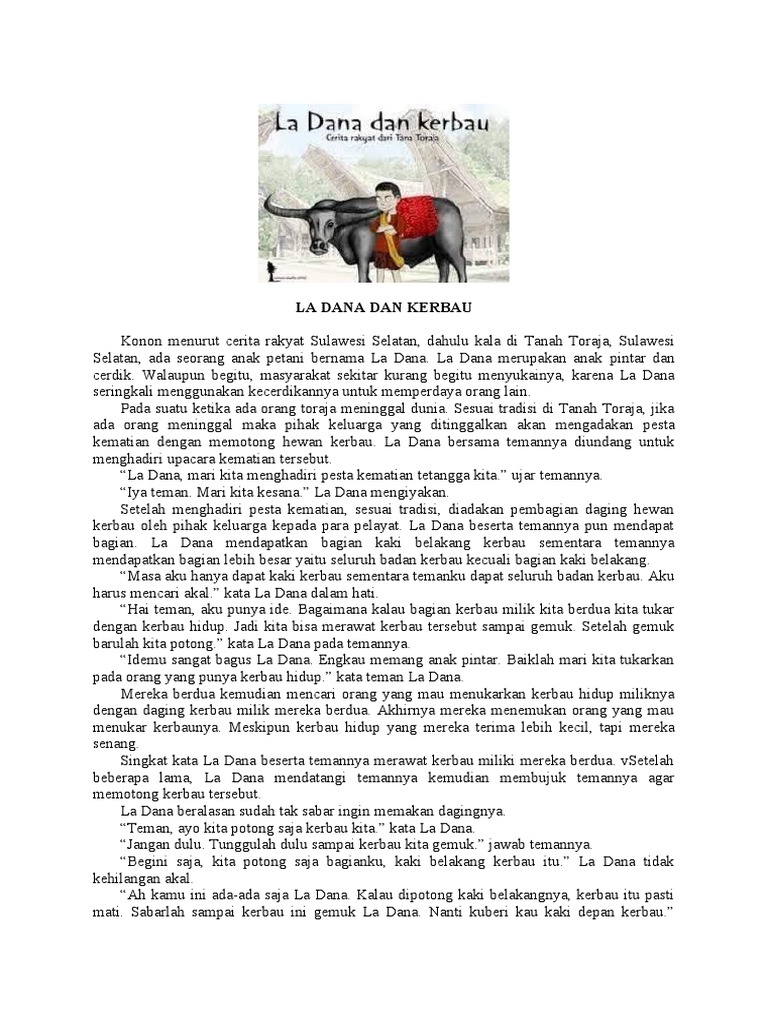 Legenda La Dana dan Kerbau Toraja | PDF