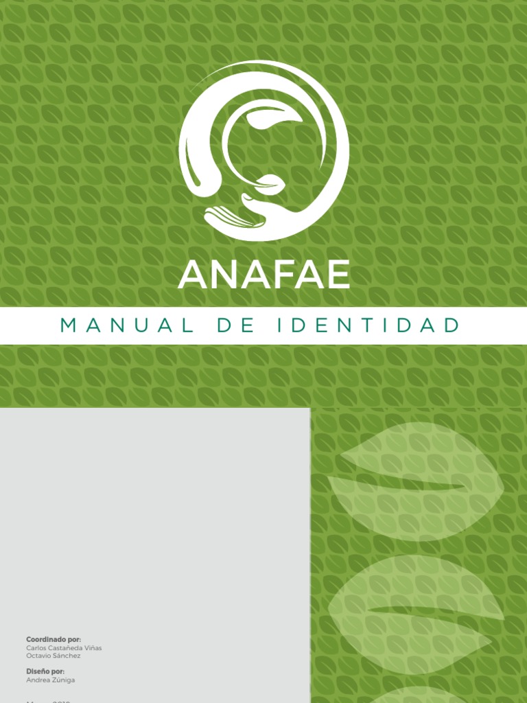 Manual de Identidad, ANAFAE | PDF | Diseño de comunicacion | Diseño gráfico