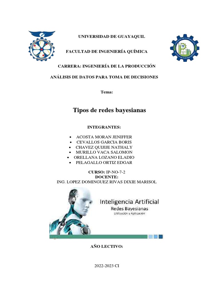 Tipos de Redes Bayesianas y Decisiones | PDF | Red Bayesiana | Toma de ...