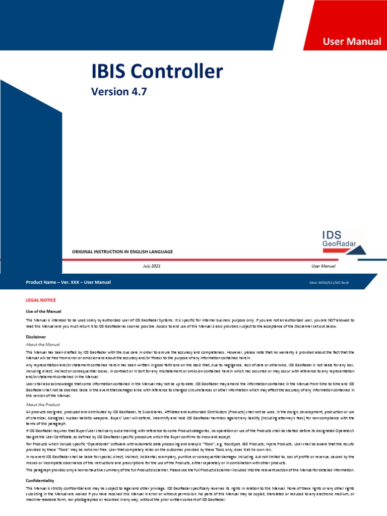 IBIS Controller 4.7 User Manual | PDF | Laptop | Electrical Engineering
