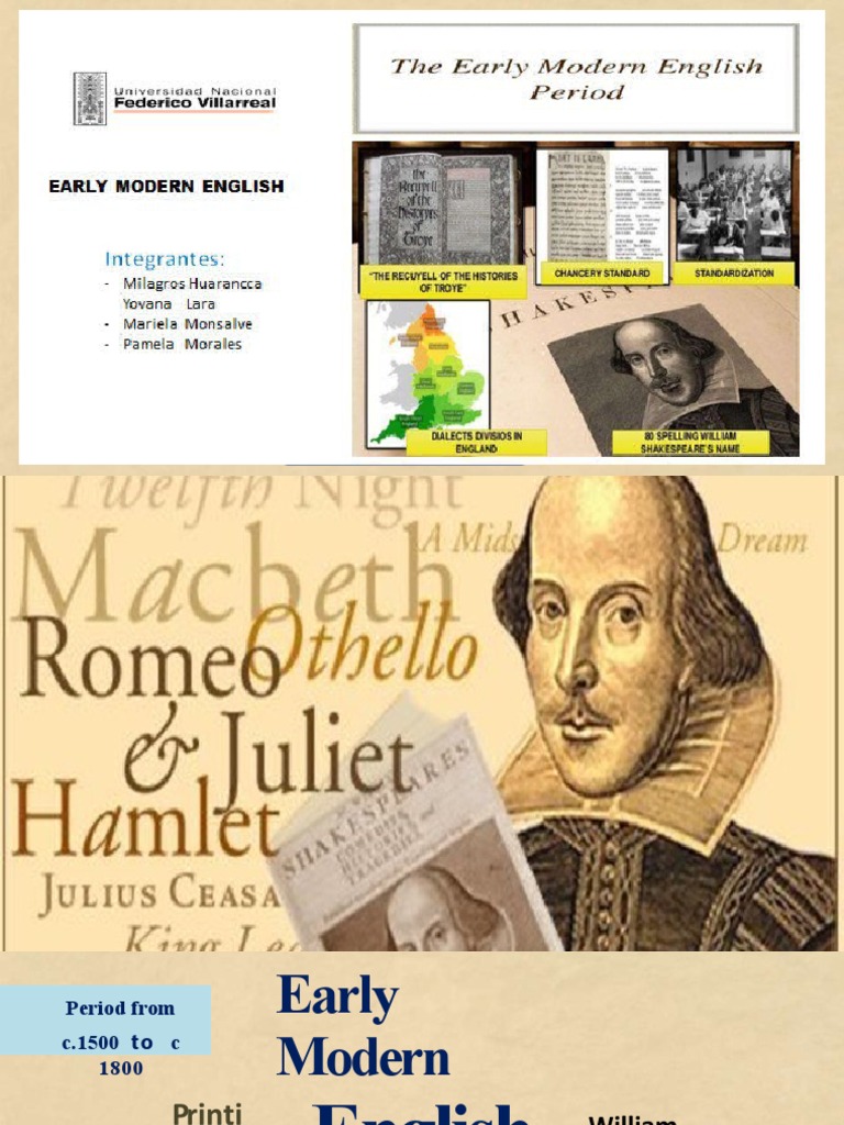 Early Modern English - Grupo 4 | PDF | English Language | Linguistics