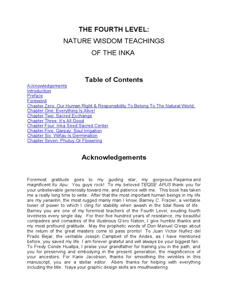 The Fourth Level | PDF | Science | Nature