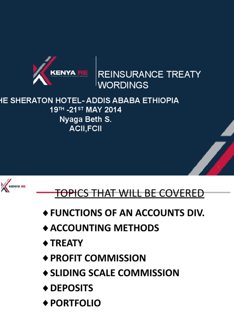 Accounting For Proportional Treaties | PDF | Reinsurance | Insurance