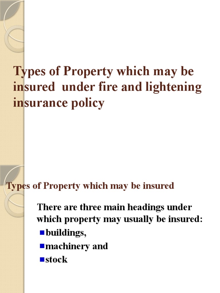 3.fire and Specified Contingency Policies | PDF | Insurance | Fires