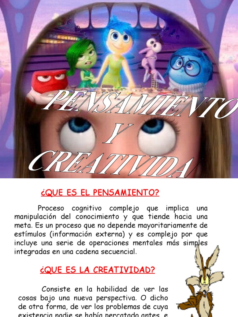 Pensamiento y Creatividad | PDF | Creatividad | Pensamiento
