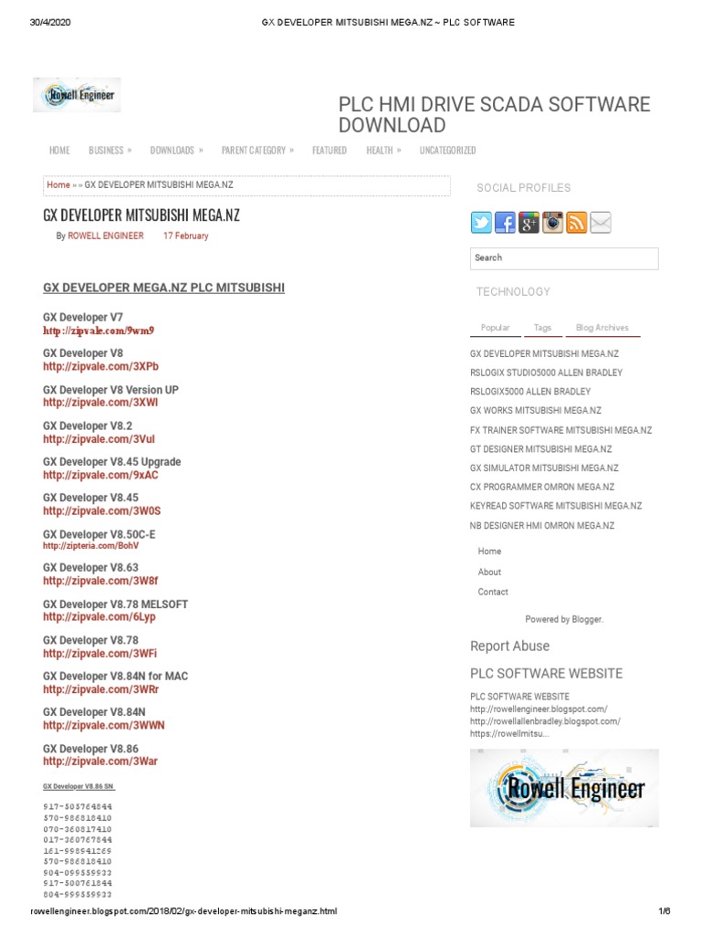 Gx Developer Mitsubishi Mega Nz Plc Software Pdf Programmable Logic Controller Windows 