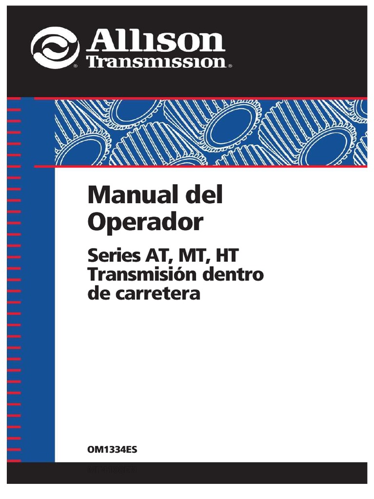 Manual de Operaciones Allison | PDF | Transmisión manual | Transmisión automática
