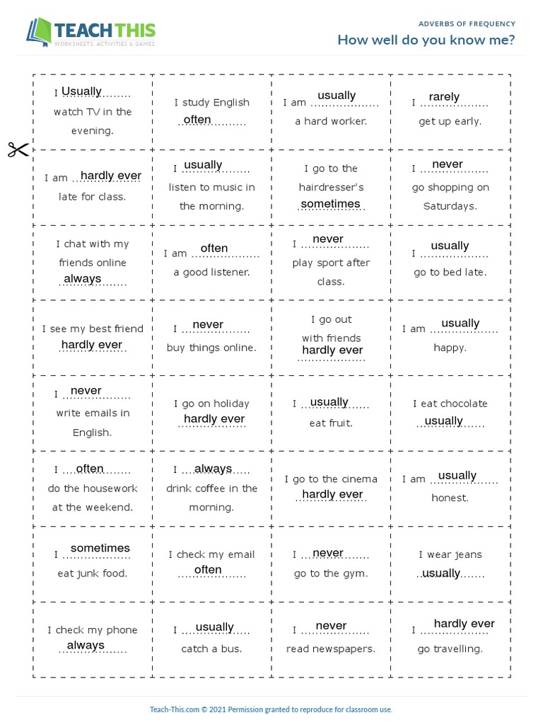 How Well Do You Know Me?: Worksheets, Activities & Games | PDF | Food ...