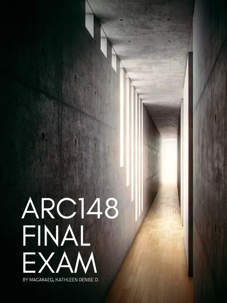 Macaraeg-Arc148 (Final Exam) | PDF | Lighting | Interior Design