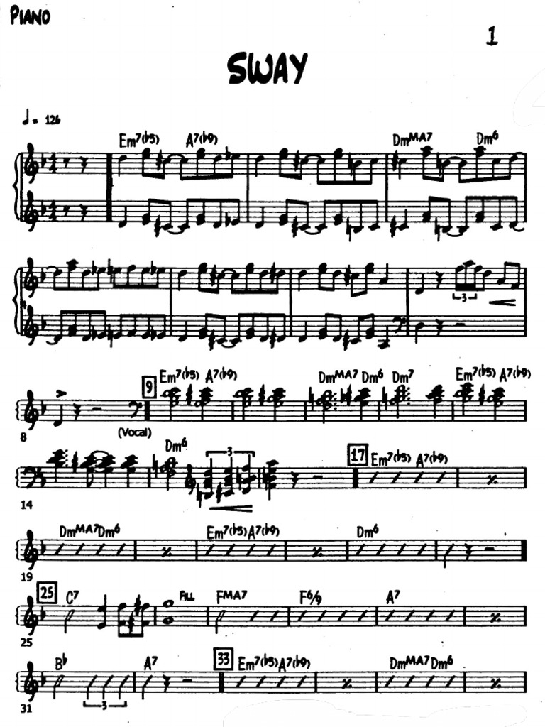 Sway Piano | PDF