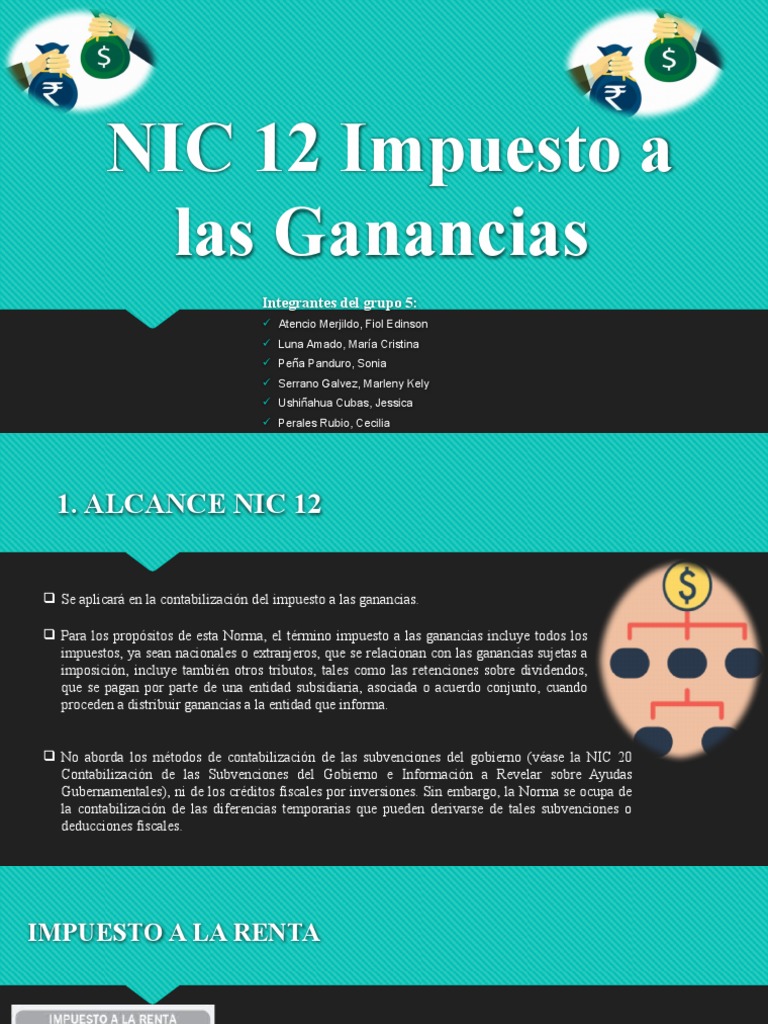 Expo Nic 12 Grupo 5 | PDF | Contabilidad | Impuestos
