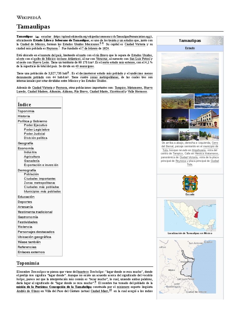 Tamaulipas | PDF | México
