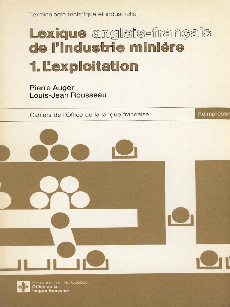 English French Glossary of Mining Terminology 1660643360 | PDF
