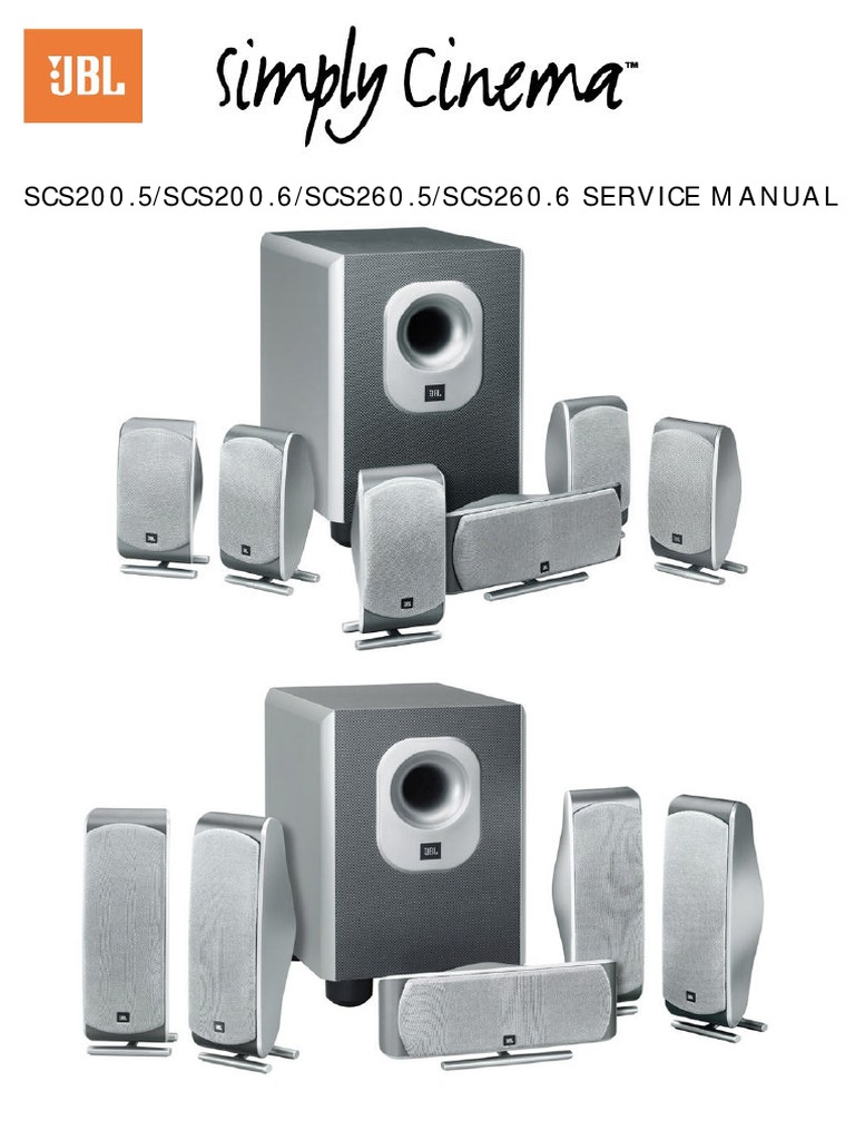 Comprehensive Technical Specifications and Component Lists for the JBL ...