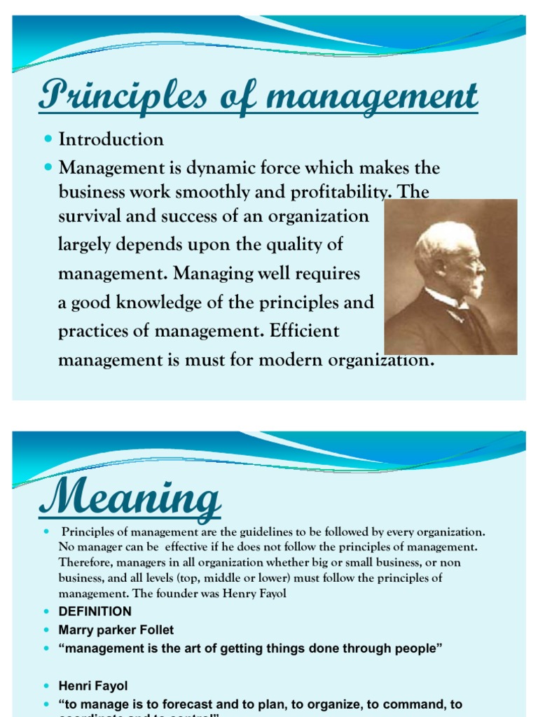 14 Principles of Management | PDF | Employment | Economies