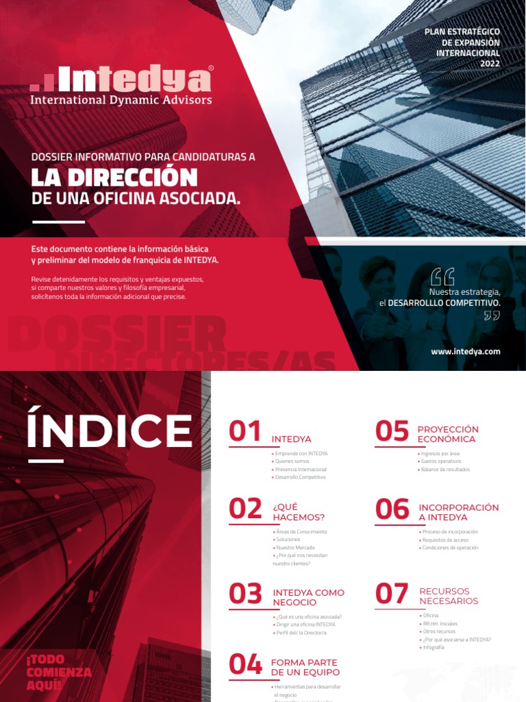 Dossier Informativo Intedya | PDF | Calidad (comercial) | Gestión de la ...