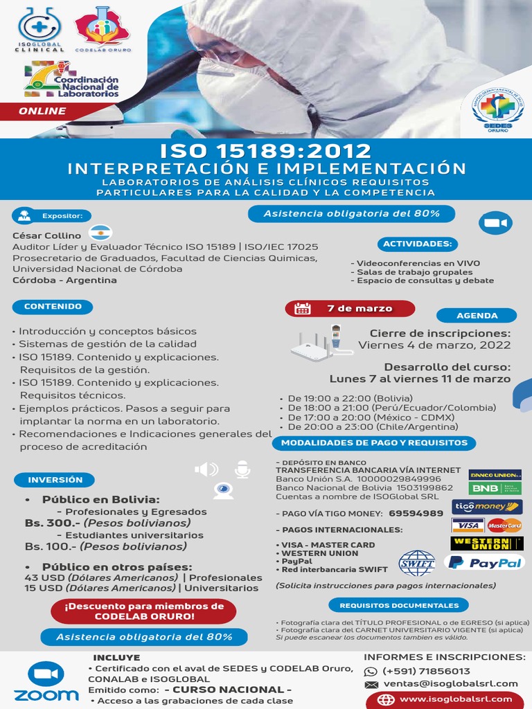 Info ISO 15189 | PDF | Bancario