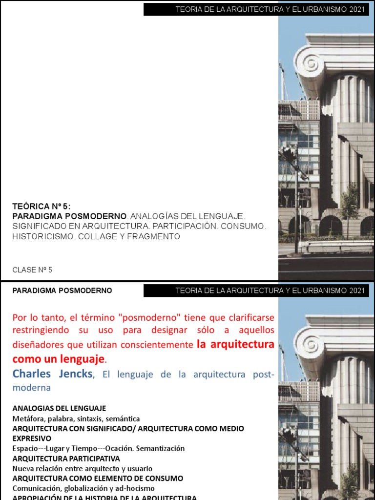 01 - Clase03 - Paradigma Posmoderno | PDF | Teoría | Analogía