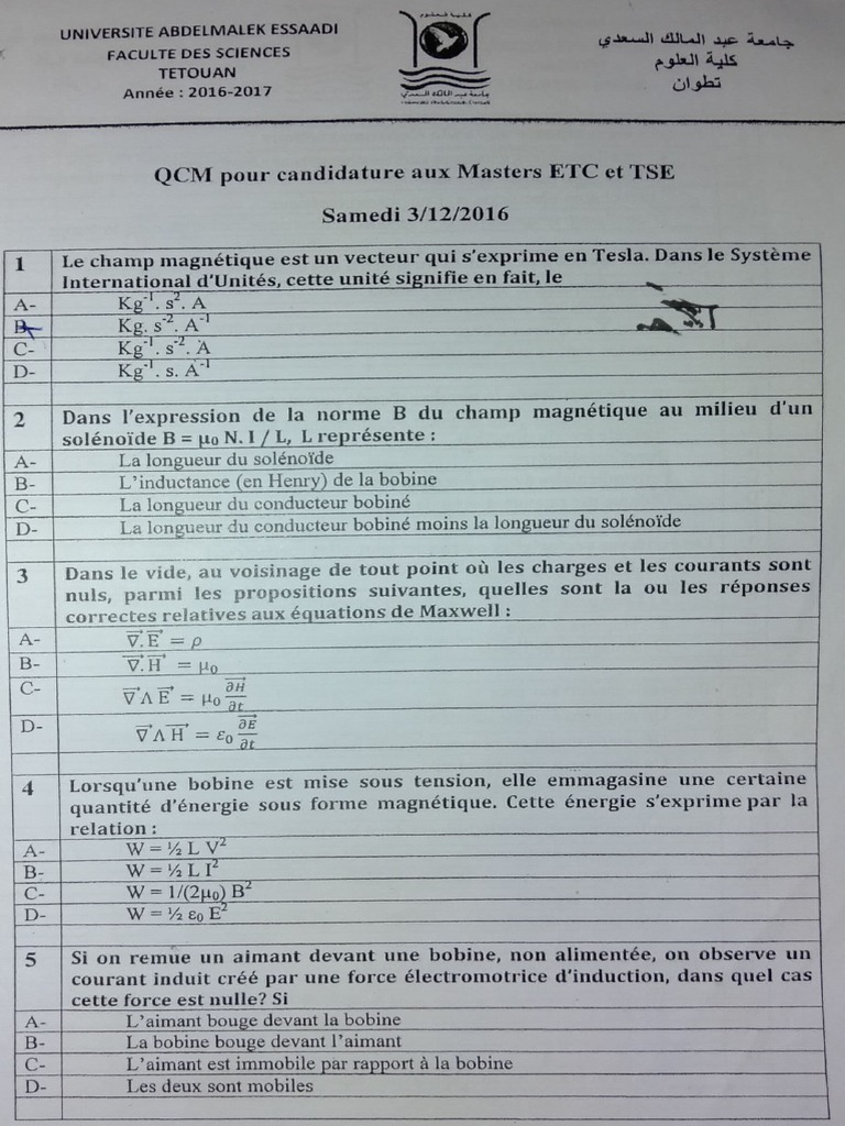 CNCR Master Etc - Tse 2016 | PDF | Fibre optique | Champ magnétique