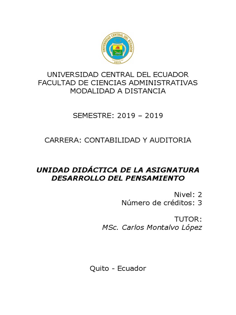 Desarrollo del pensamiento crítico: Una guía para comprender los ... Desarrollo del pensamiento crítico: Una guía para comprender los ...
