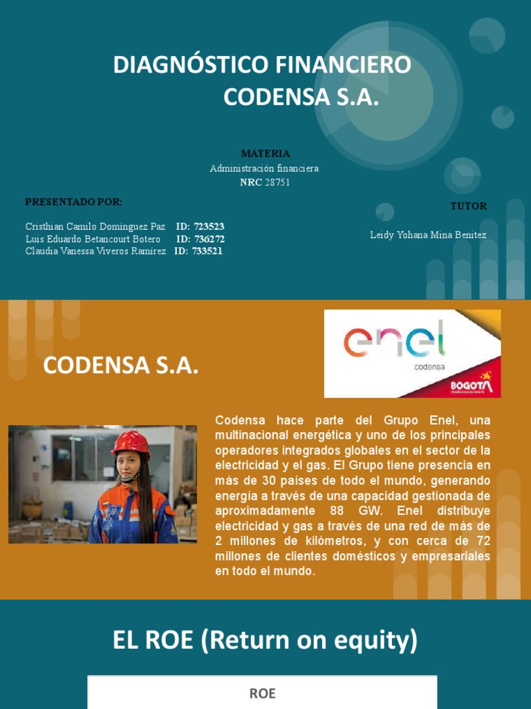 Diagnóstico Financiero Codensa S.A. | PDF | Ciencia y matemáticas