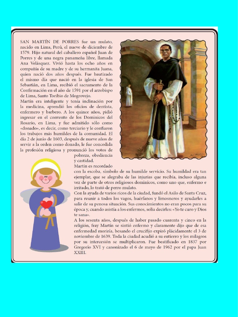 Lectura San Martin de Porres. | PDF