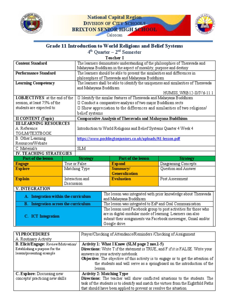 D C S Brixton Senior High School Grade 11 Introduction To World ...