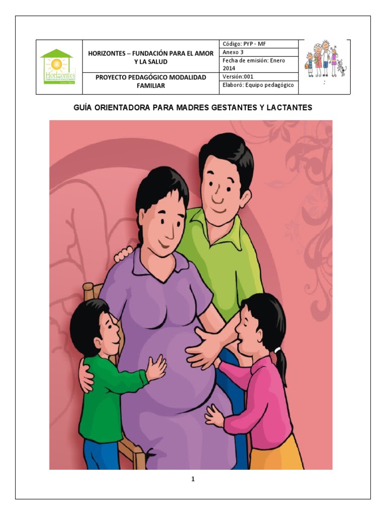 Cartilla de Actividades para Madres Gest | PDF | El embarazo ...