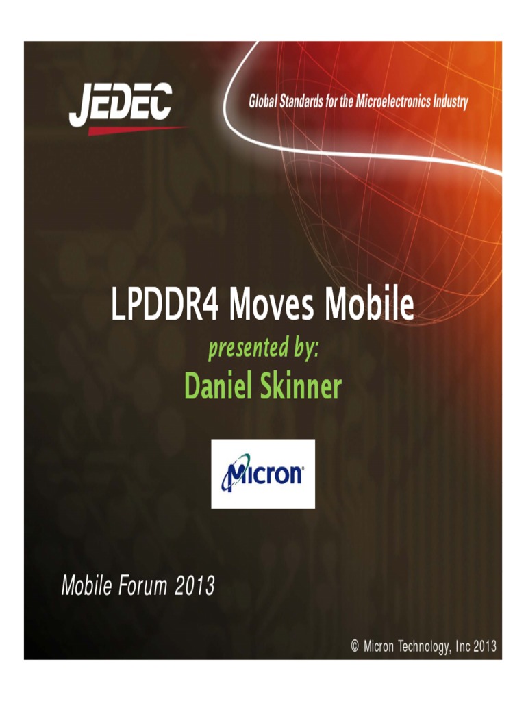 LPDDR4 Moves Mobile | PDF | Dynamic Random Access Memory | Computer Engineering