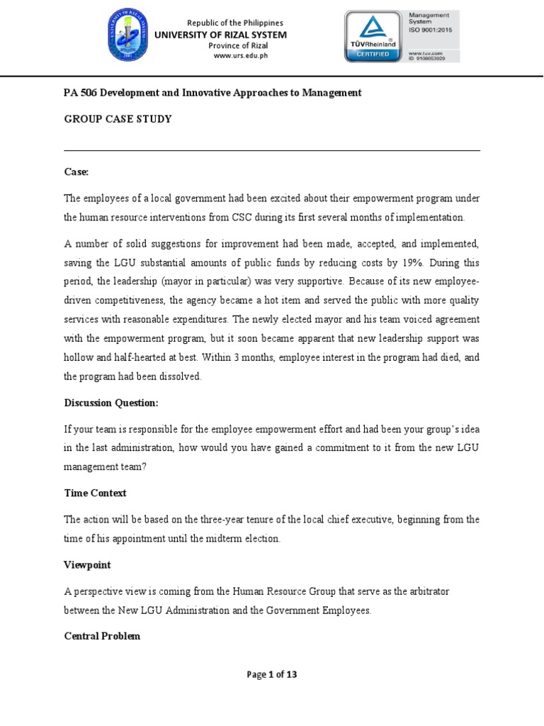 Using SWOT Analysis to Gain Commitment for an Employee Empowerment Program | PDF | Swot Analysis ...