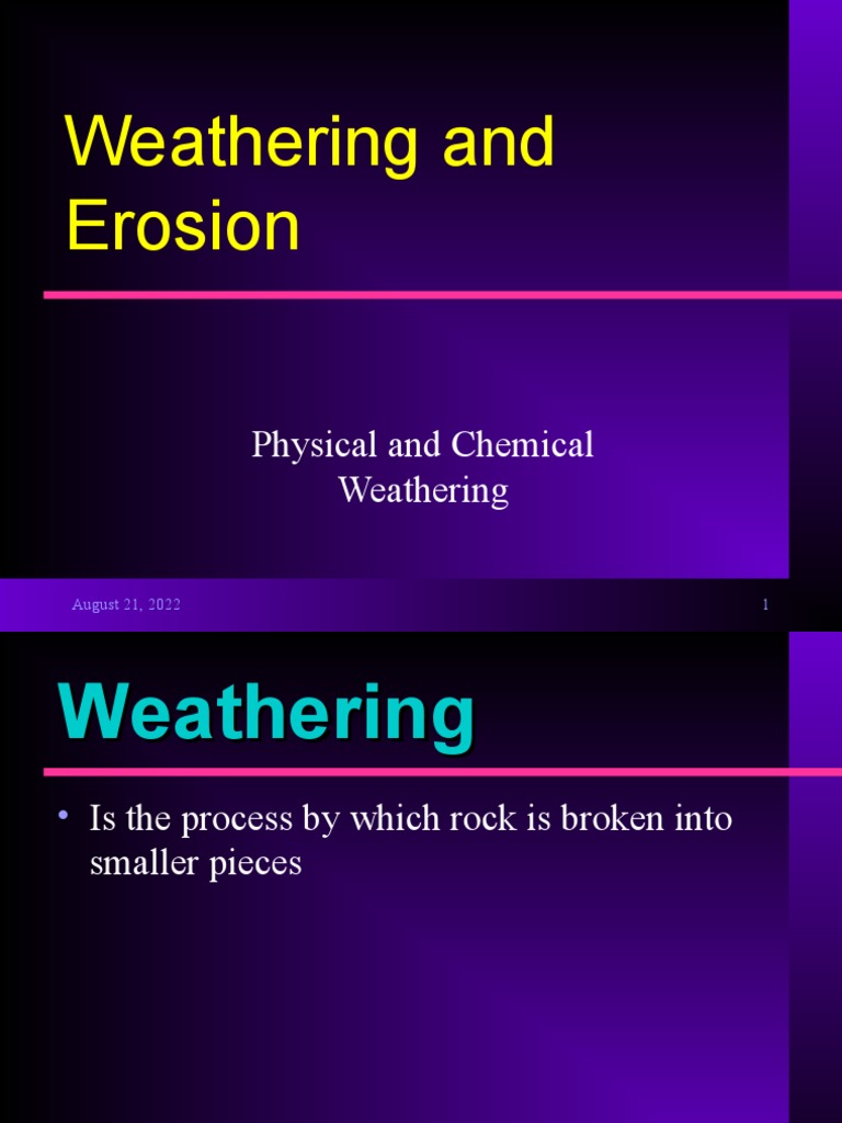 Weathering and Erosion | PDF | Weathering | Soil