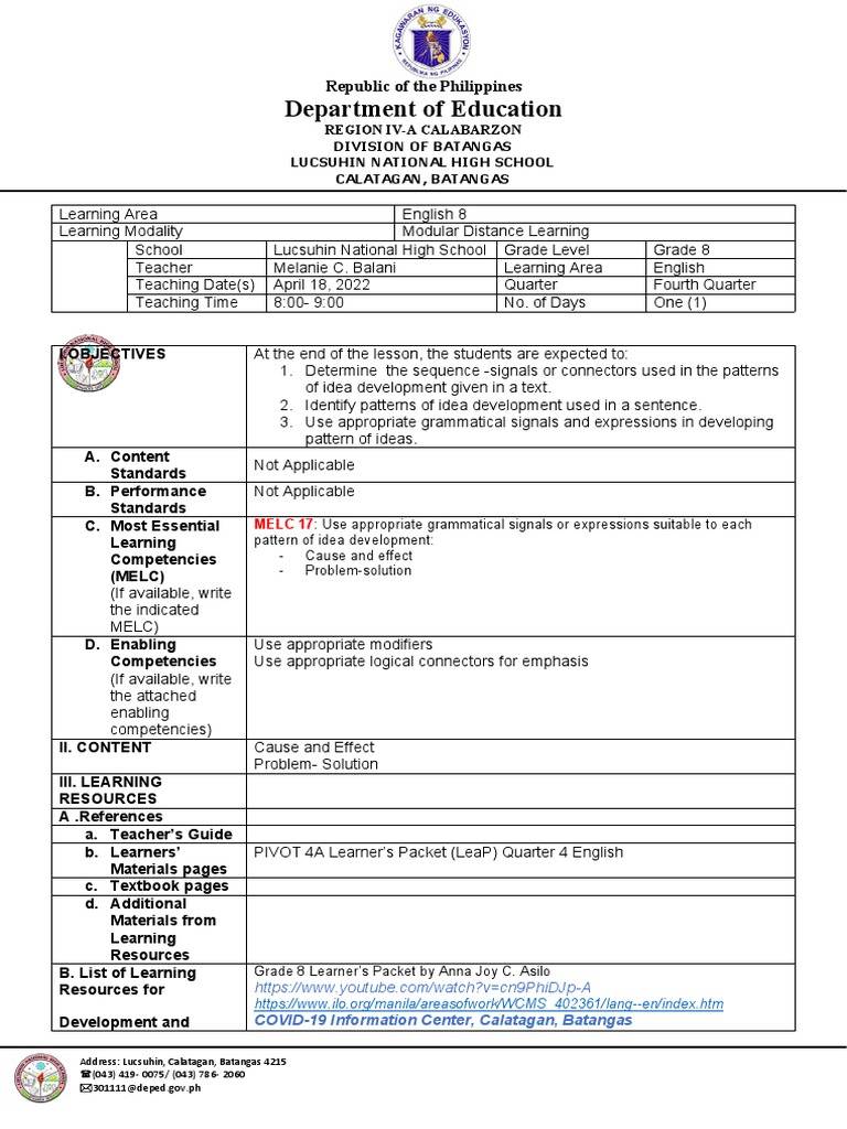Department of Education: Republic of The Philippines | Download Free ...