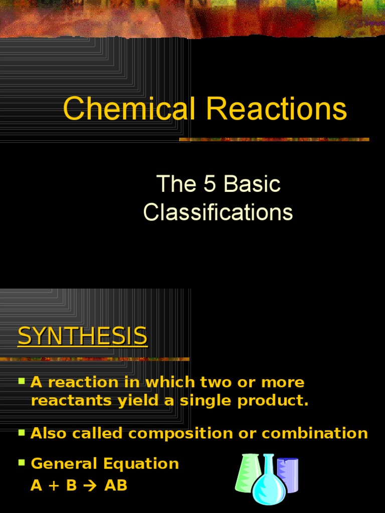 Chemical RXN Types | PDF | Chemical Reactions | Ion