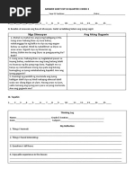 Answer Sheet Esp 10 Quarter 2 Week 2 | PDF