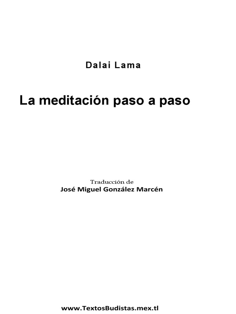 La Meditación Paso A Paso | PDF