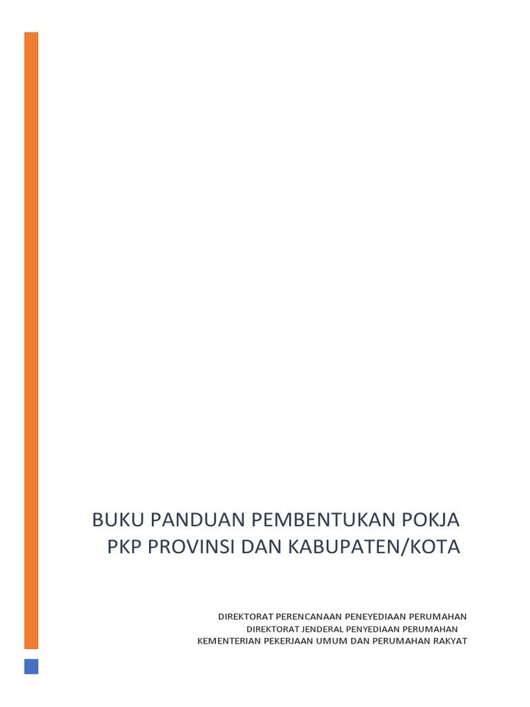 Buku Pokja PKP DRAF | PDF