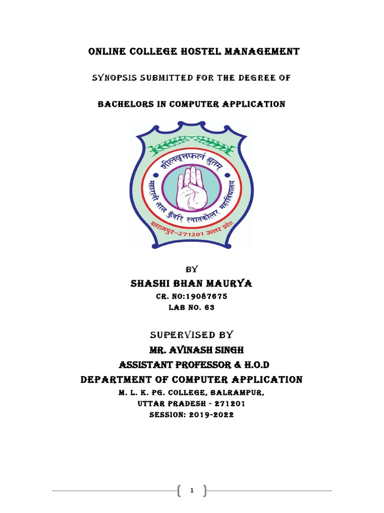 College Hostel Management System: An Online System for Streamlining Hostel Operations and ...