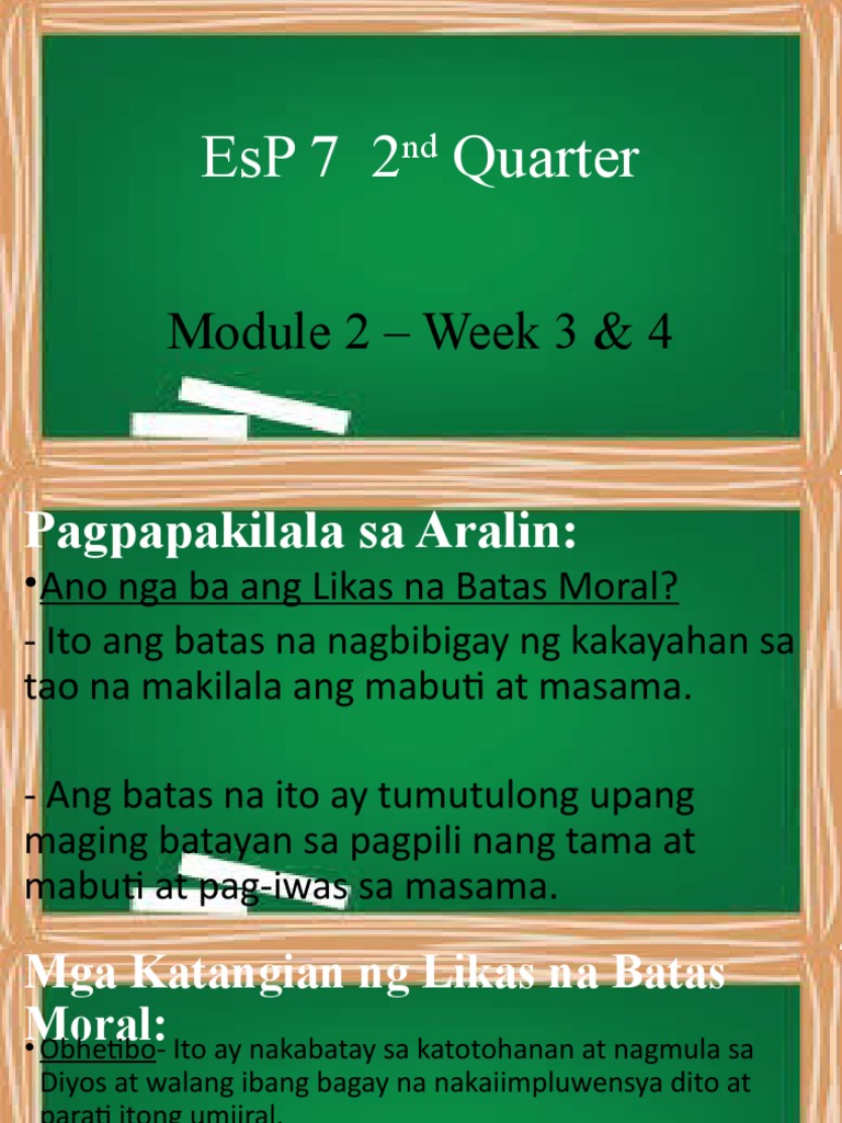 ESP 7 Q2 Week 3-4 | PDF