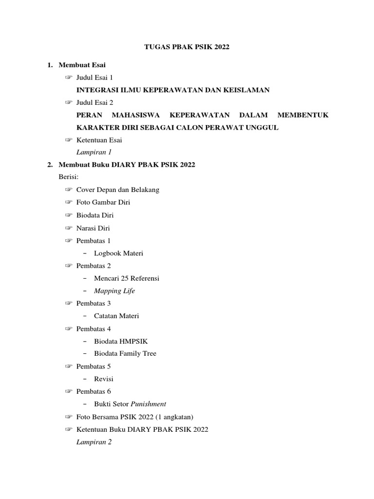 Tugas Pbak Psik 2022 | PDF